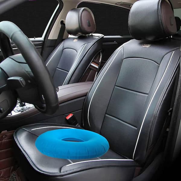 Dark Blue&Light Blue Inflatable Donut Cushion for Tailbone Pain ...