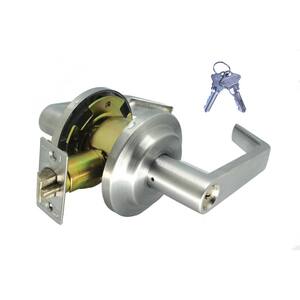 Premier Lock Heavy-Duty Satin Chrome Grade 2 Switch Style Entry ...
