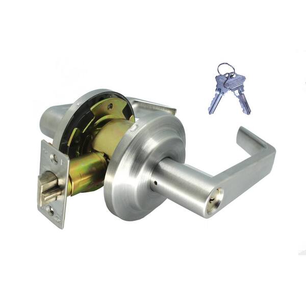 Premier Lock Heavy-Duty Satin Chrome Grade 2 Switch Style Entry ...