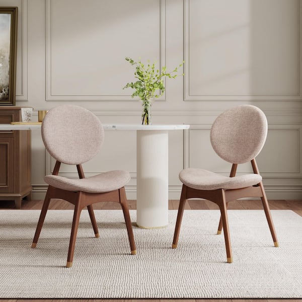 CHRISTOPHER KNIGHT HOME Jerome Brown and Grey Upholstered Fabric Dining ...