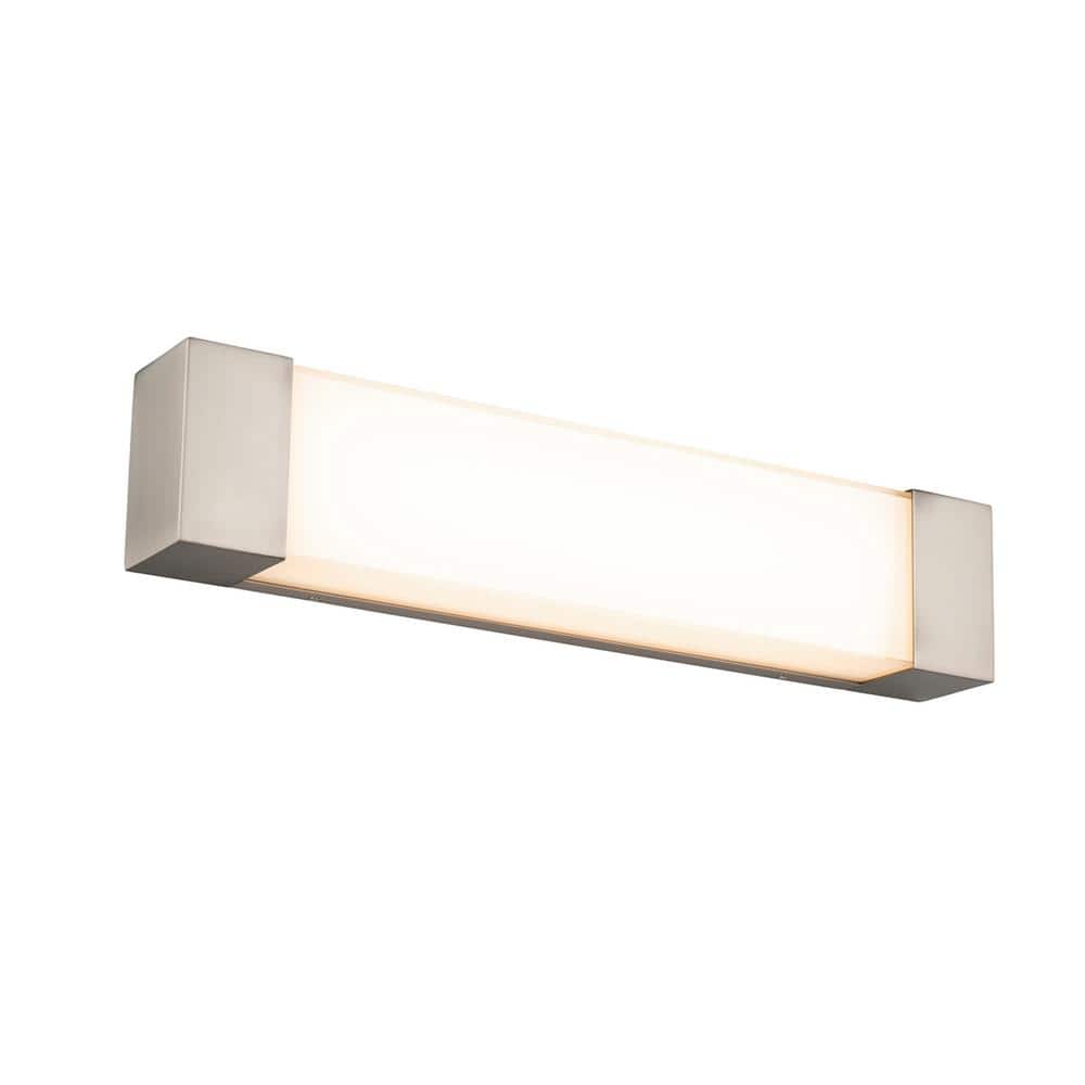 WAC Lighting Darcy 24 in. Brushed Nickel LED Vanity Light Bar and Wall Sconce, 3000K WS-38024-BN ...