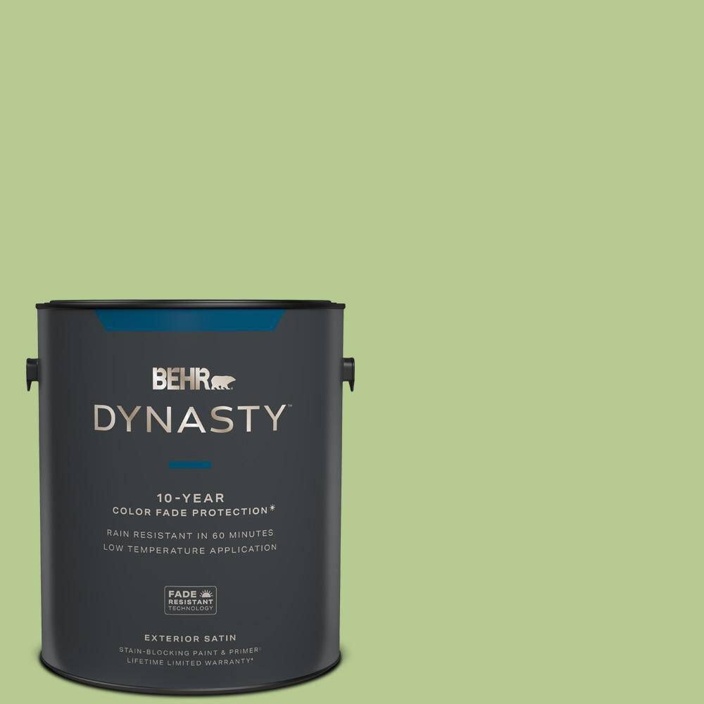 BEHR DYNASTY 1 gal. #420D-4 Marsh Fern Satin Enamel Exterior Stain ...
