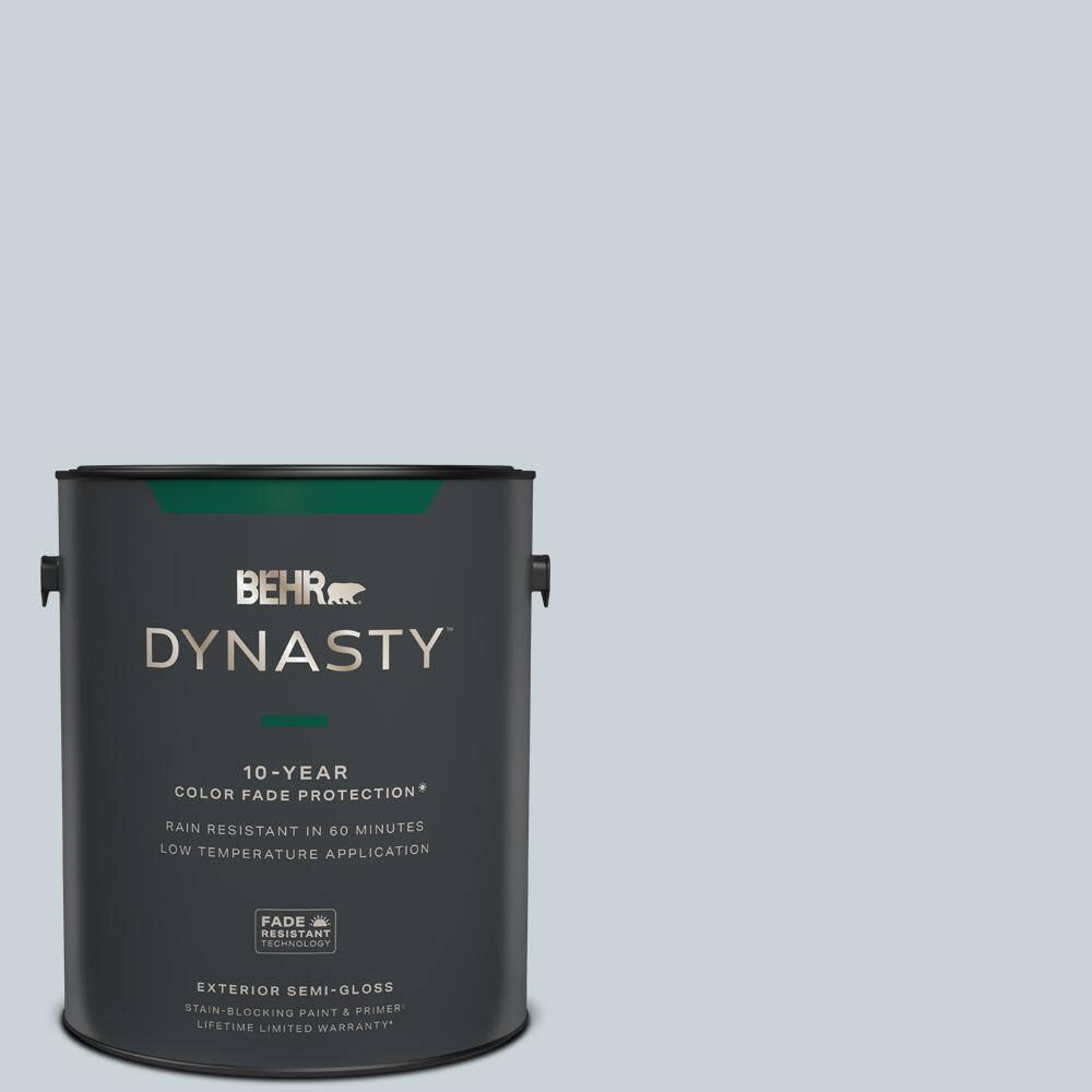 BEHR DYNASTY 1 gal. #N480-1 Light Drizzle Semi-Gloss Exterior Stain ...