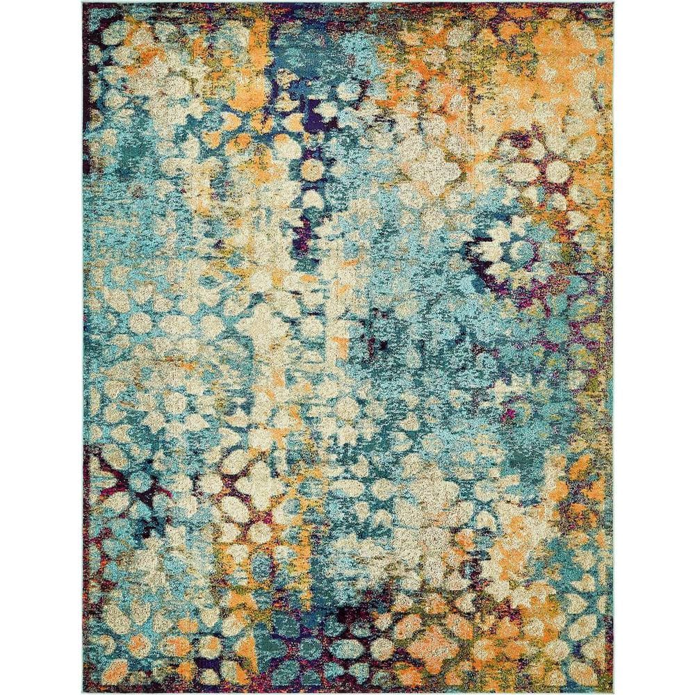 Unique Loom Vita Pollock Blue 8' 0 x 10' 0 Area Rug 3139962 - The Home ...