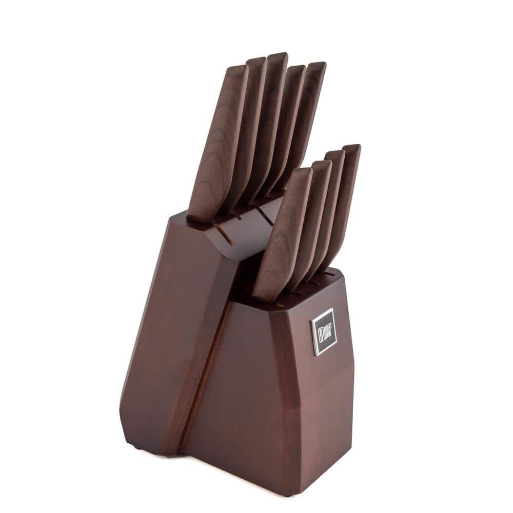 Cambridge Chef Robert Irvine's 10-Piece Wood Grain Handle Stainless ...