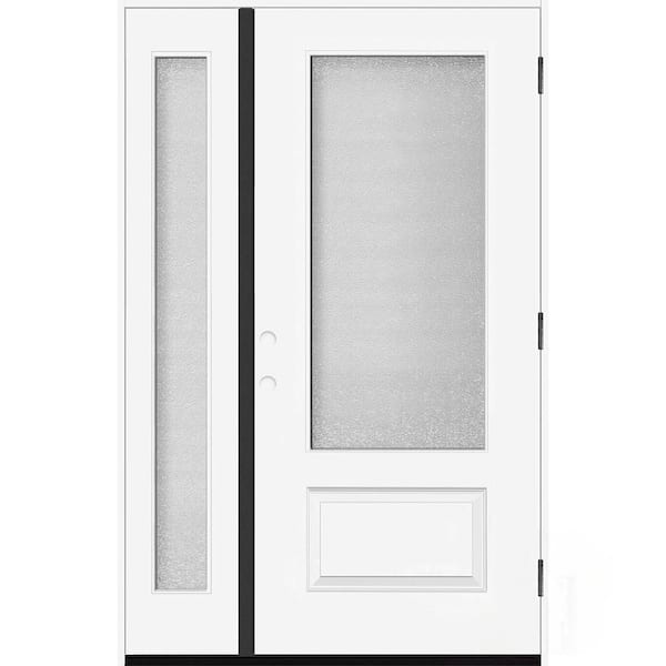 Steves & Sons Palisade 51 x 80 in. 1/4-Top Micro Granite Impact Glass ...