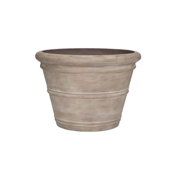 PotteryPots 16 in. H Kyra L Ficonstone Mediterranean Planter Indoor ...