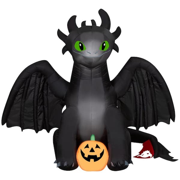 DreamWorks 6.1 ft Airblown-Toothless How to Train Your Dragon Halloween ...