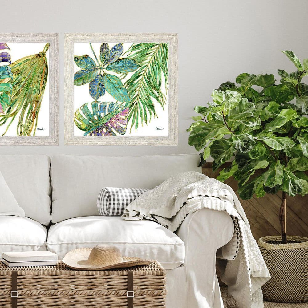 Paragon Spectrum Palm Fronds by Brent 1 Piece Framed Giclee Coastal Art ...