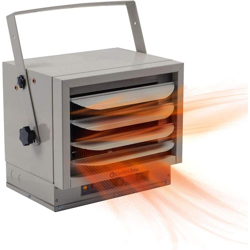 Comfort Zone 17065 BTU Ceiling Mount Fan-Forced Industrial Utility ...