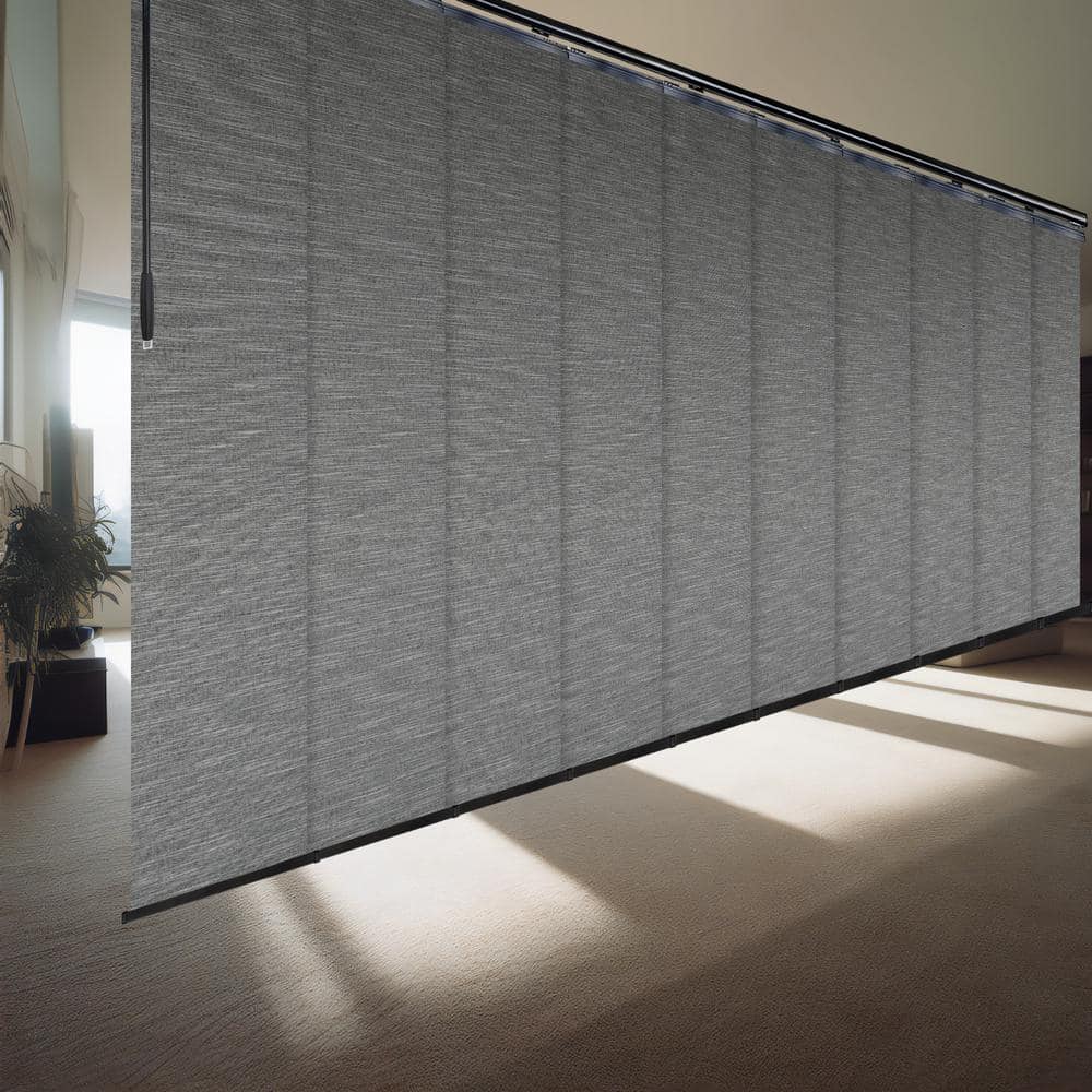 EMOH Heather 120 in. - 218 in. W x 116 in. L Adjustable 10-Panel in ...
