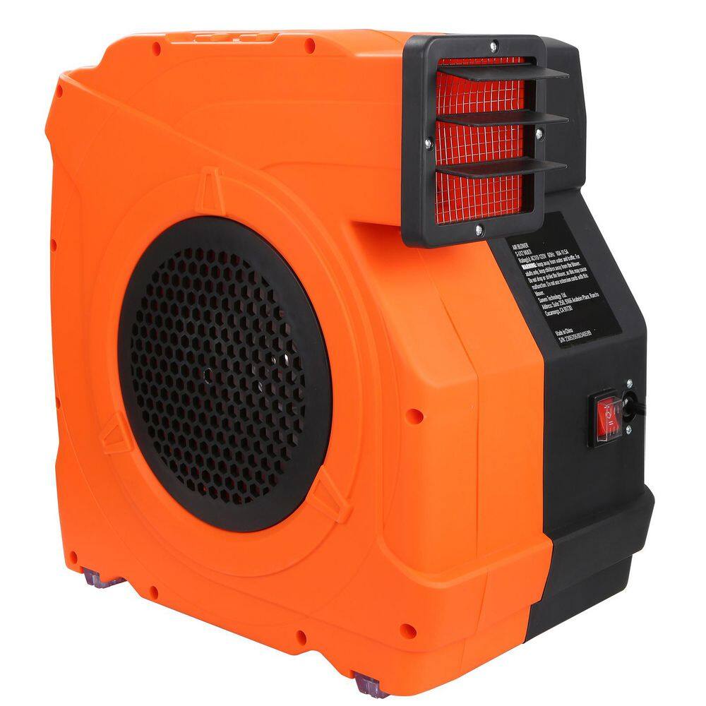 SKYSHALO Inflatable Blower 15 in. 1 Speed Blower Fan in Orange with 1.5 ...