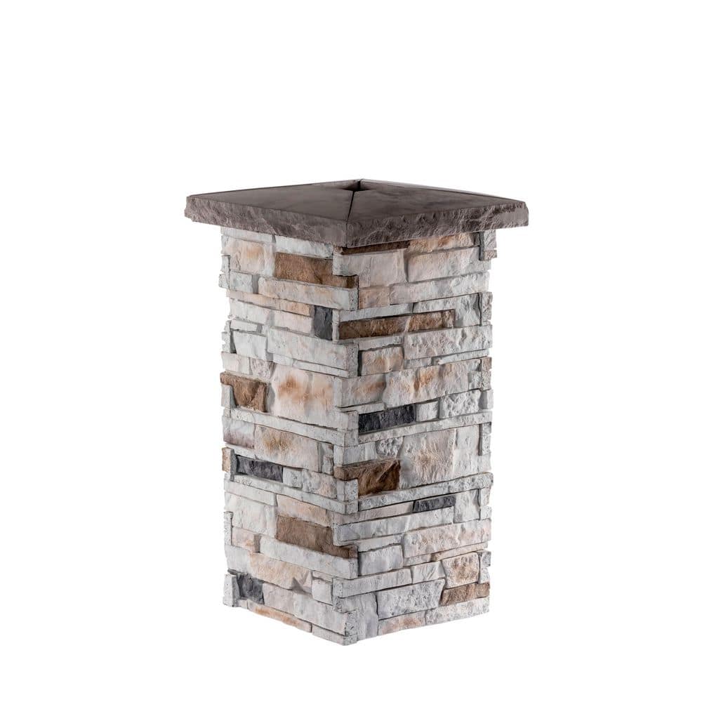 Silvermine Stone 18 in. x 48 in. Dover Cliff with a Brownstone Split ...