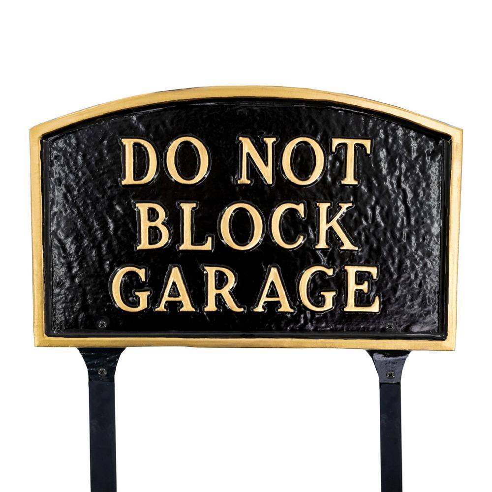 Montague Metal Products 13 in. x 21 in. Large Arch Do Not Block Garage ...