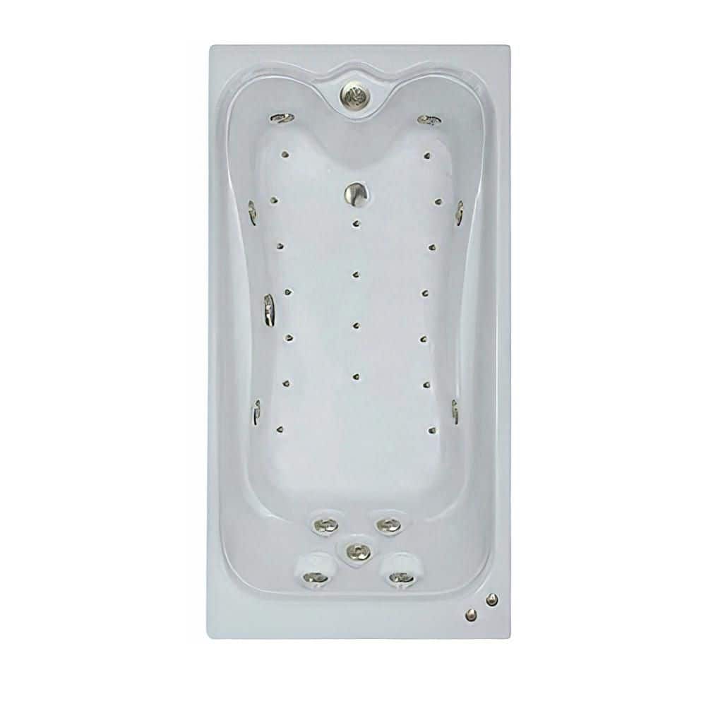 Comfortflo Premier 66 in. x 36 in. Acrylic Rectangular Drop-in ...