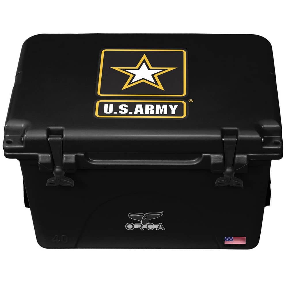 ORCA 40 qt. Hard Sided Cooler US Army in Black C040USARBK - The Home Depot