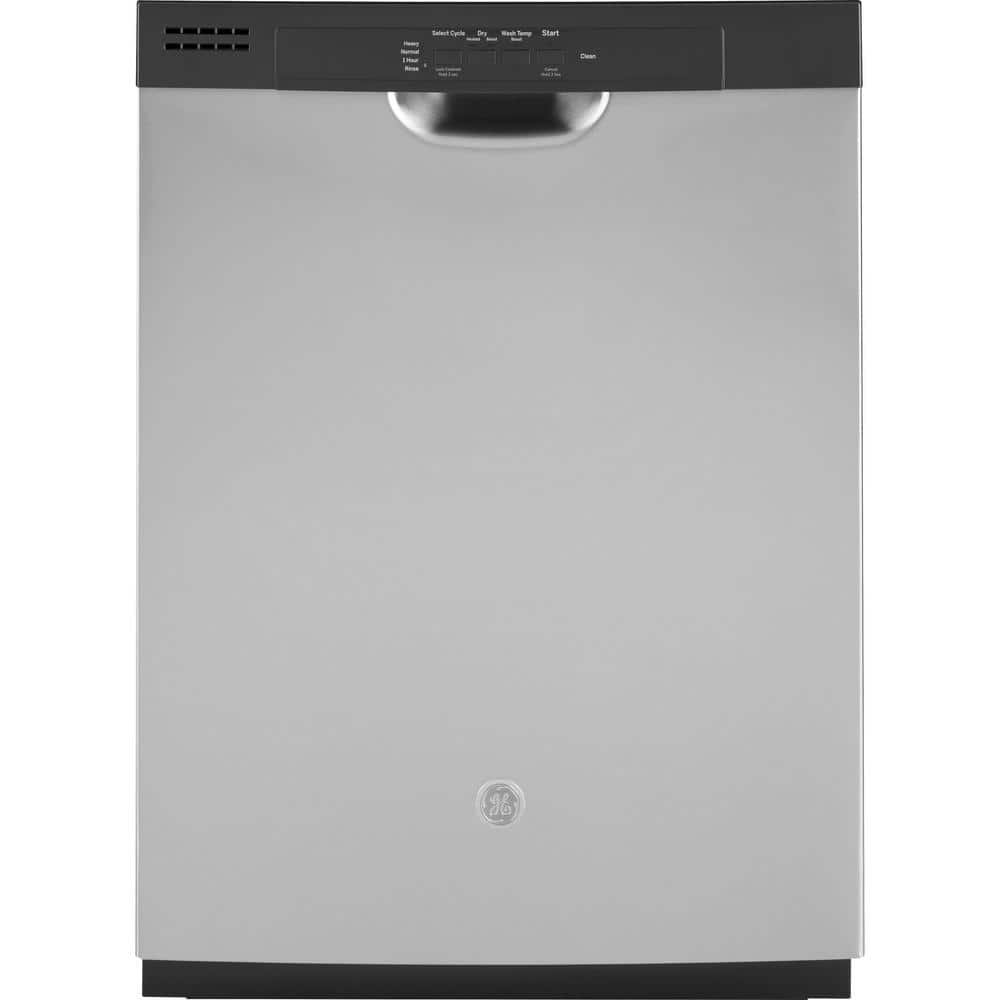 GE 24 in. Stainless Steel Front Control Built-In Tall Tub Dishwasher ...