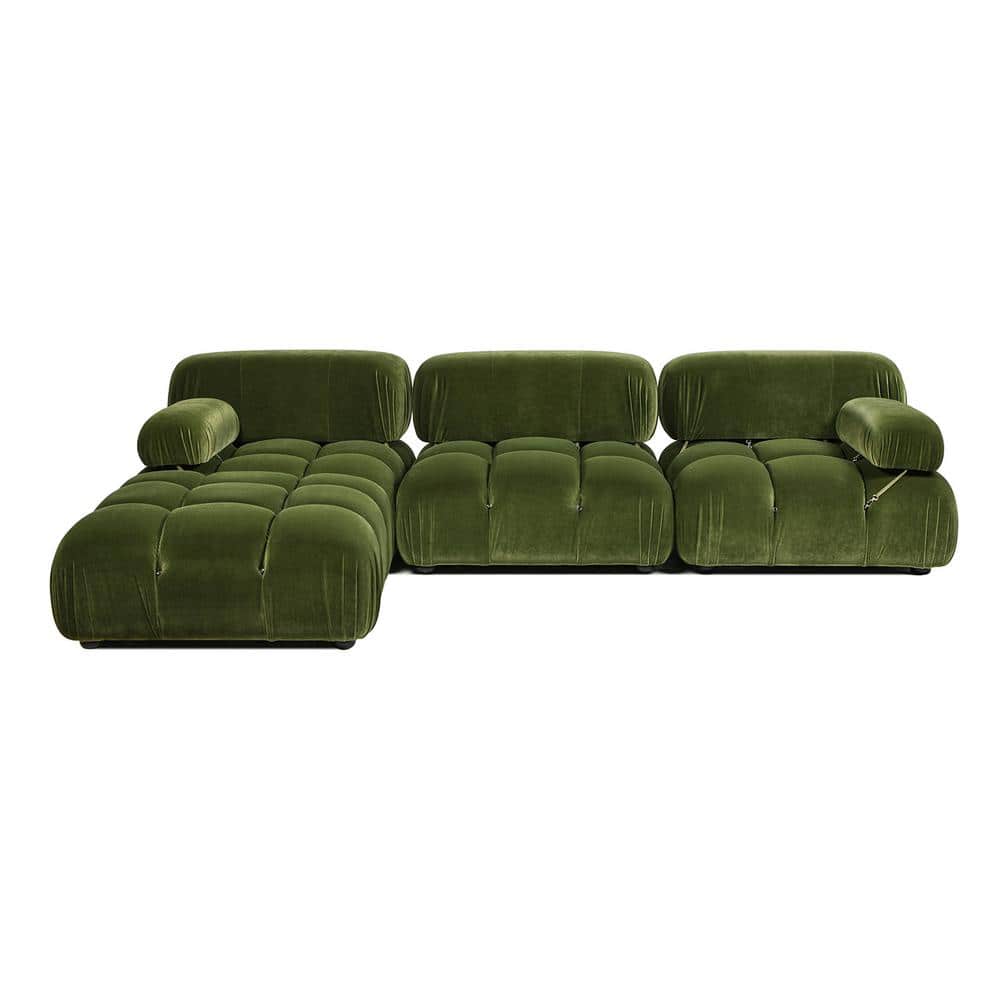 Jennifer Taylor Marcel 109.5 in. Bubble Modular Modern 4-Piece ...