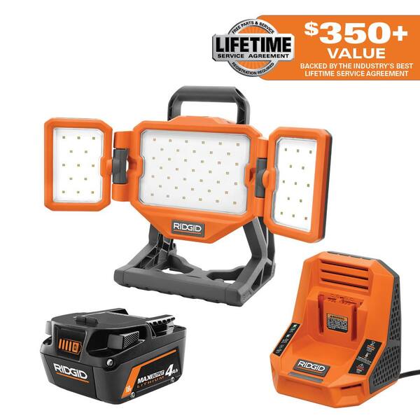 Reviews for RIDGID 18V 4.0 Ah MAX Output Battery and Rapid Charger Kit ...