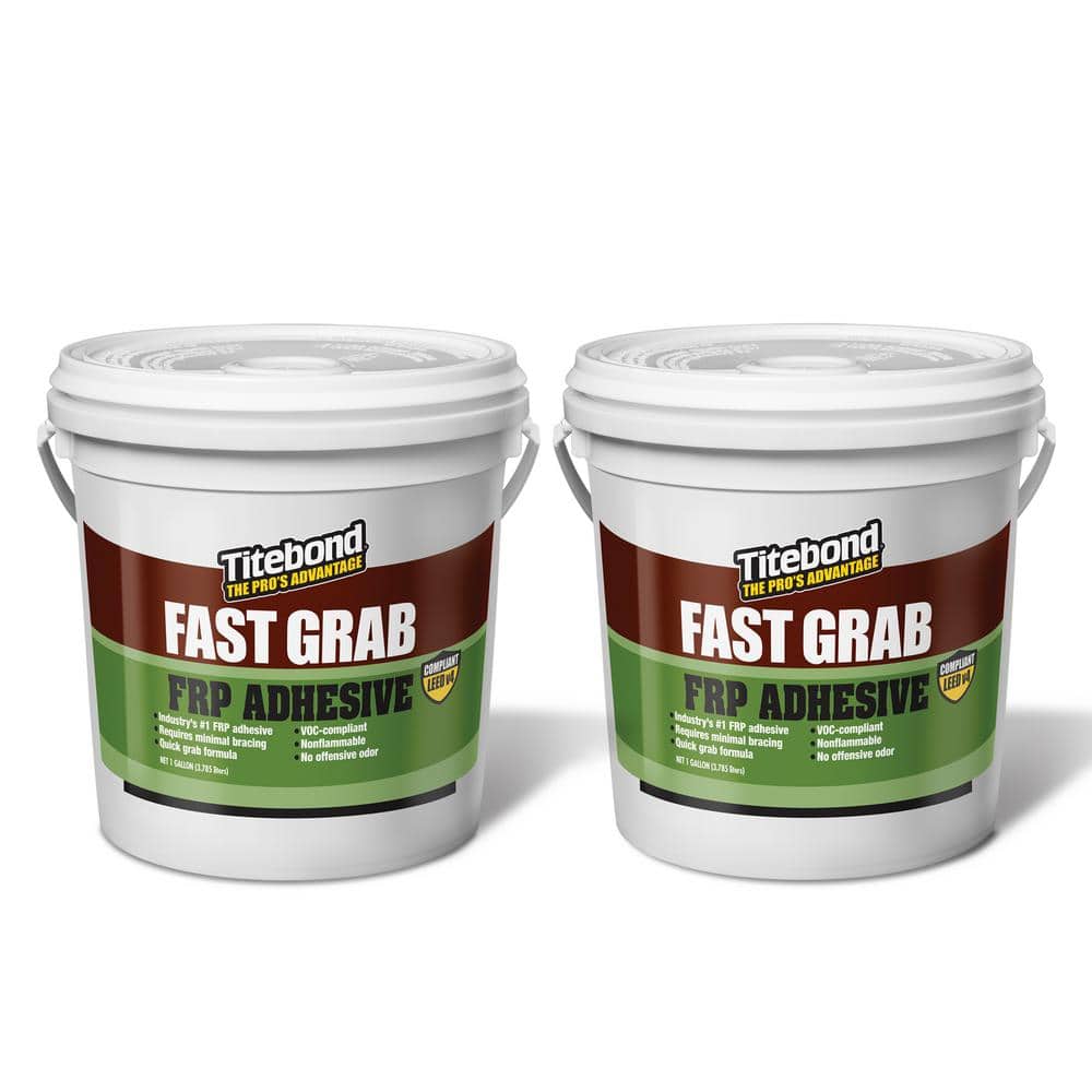 Titebond 128 oz. Yellow Fast Grab FRP Construction Adhesive Pail (2 ...