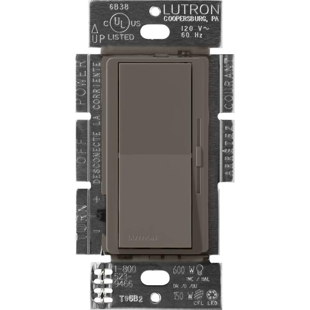 Lutron Diva Dimmer Switch for Magnetic Low Voltage, 600-Watt/Single ...