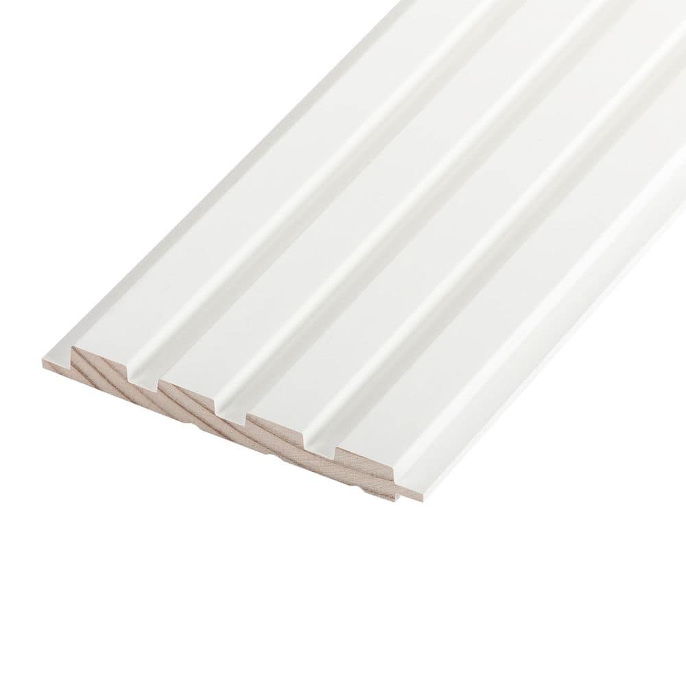 ARAUCO 1 in. x 5-1/4 in. x 8 ft. Slot Wall Shiplap Softwood Board ...