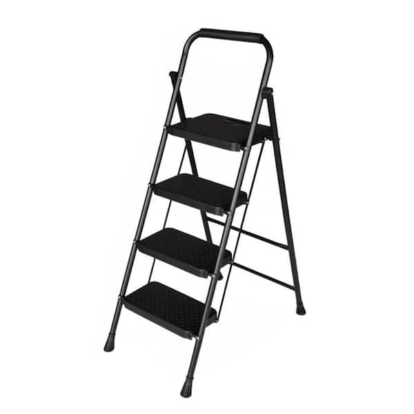 TITANKIT PRO 4-Step Lightweight Metal Step Stool (9 ft. Reach), 500 lb ...