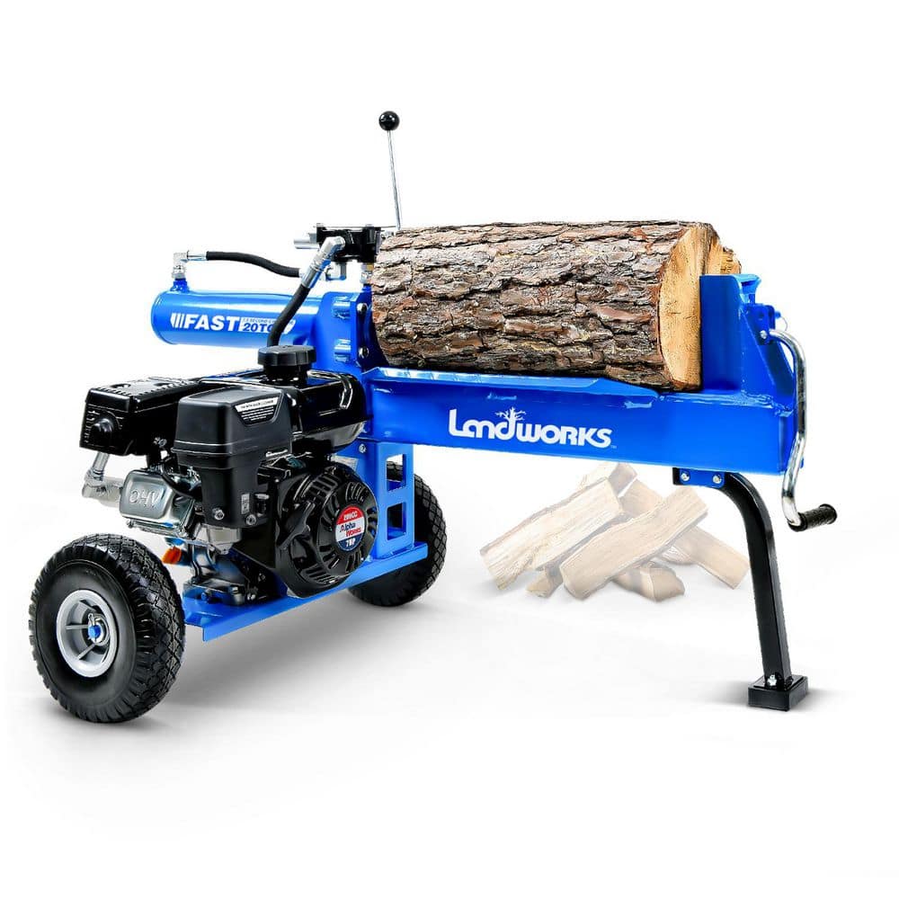 Landworks 20 ton Log Splitter Portable Rapid Auto Return Ram System ...
