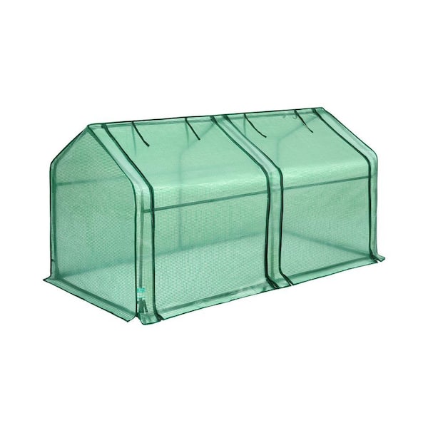 Justincity 71 in. x 36 in. x 36 in. Portable Mini Cloche Greenhouse ...