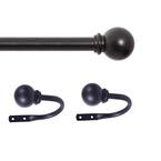 Kenney Benji 48 in. - 86 in. Adjustable Single Curtain Rod 5/8 in ...