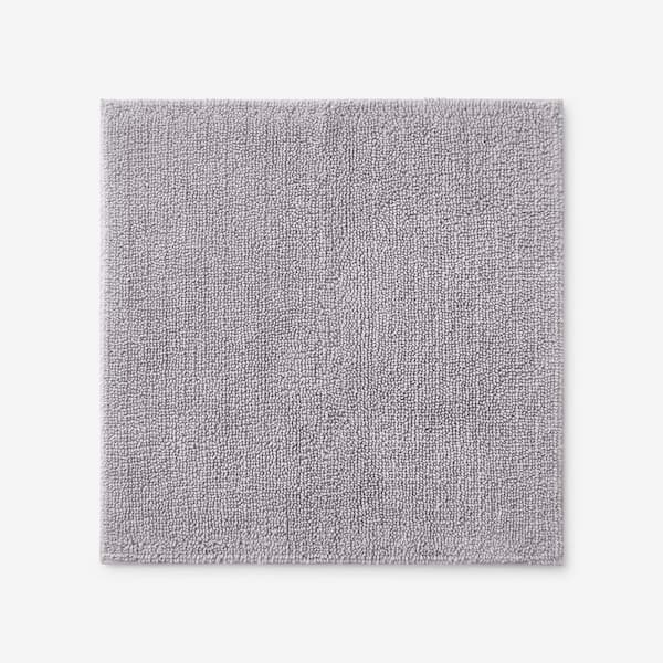 The Company Store Company Cotton Square Silver Bath Rug 59093-SQ-SILVER ...