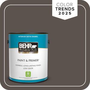 BEHR PREMIUM PLUS 8 oz. #MQ2-54 Gardeners Soil Semi-Gloss Interior ...