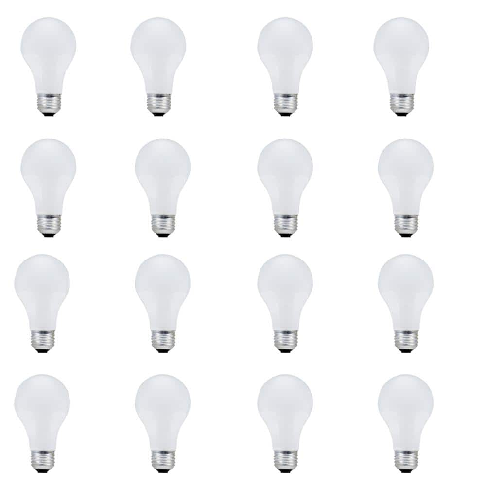 EcoSmart 100-Watt Equivalent A19 Dimmable Soft White Halogen Light Bulb ...