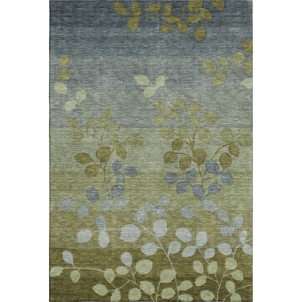 Addison Rugs Mayfield Premium Machine Washable Abstract AMF1900 Olive 3 ...