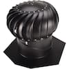 LOMANCO 14 in. Black Aluminum Internally Braced Whirlybird Wind Turbine ...