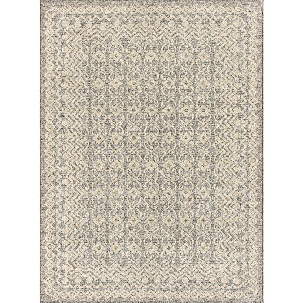 LUXE WEAVERS Grayson Collection Moroccan Floral Trellis Brown 9 ft. x ...