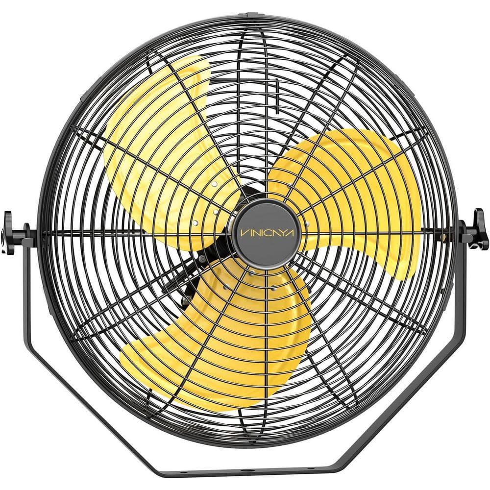 Deeshe 4600 CFM 18 in. High Velocity Mounted Wall Fan with 180-Degree ...