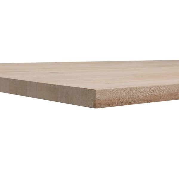 Hampton Bay 4 ft. L x 25 in. D Unfinished Birch Butcher Block ...