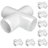 Formufit 3/4 in. Furniture Grade PVC Cross in White (8-Pack) F034CRX-WH ...