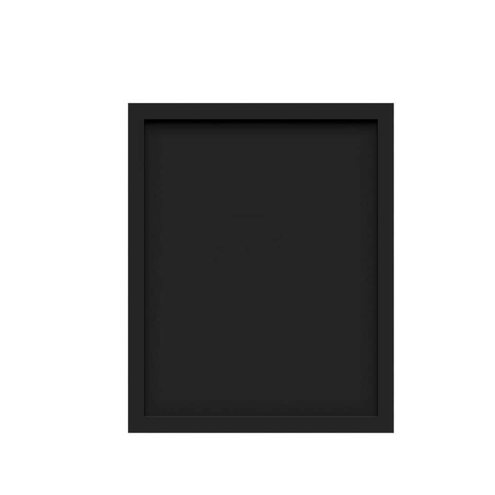 LIFEART CABINETRY Slim Shaker 12 x 15 in. Cabinet Door Sample in. Black ...