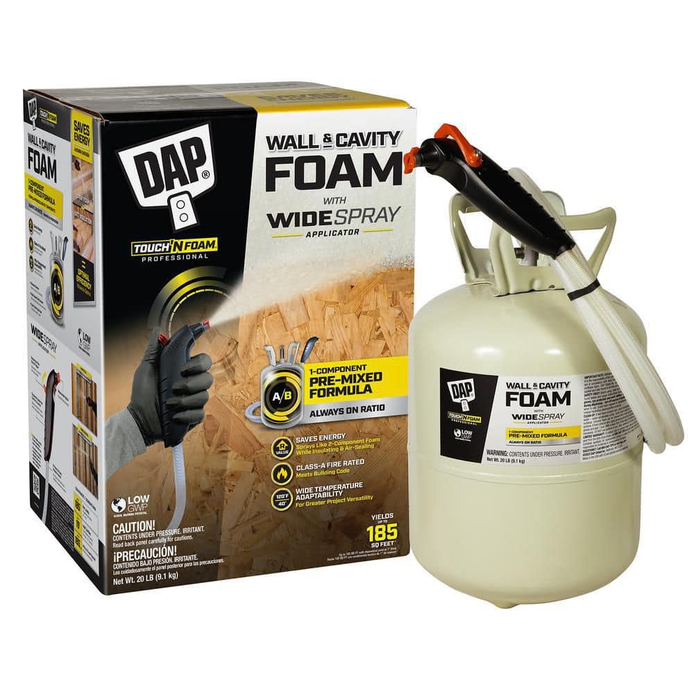 DAP Touch 'N Foam Wall and Cavity Low-GWP 20 lb. Spray Foam Sealant Kit ...