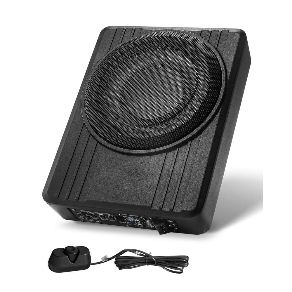 SVOPES 10in. 300W Underseat Car Subwoofer, Slim Powered Subwoofer ...