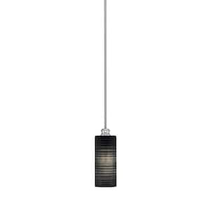 Albany 60-Watt 1-Light Brushed Nickel Pendant Mini Pendant Light Square ...