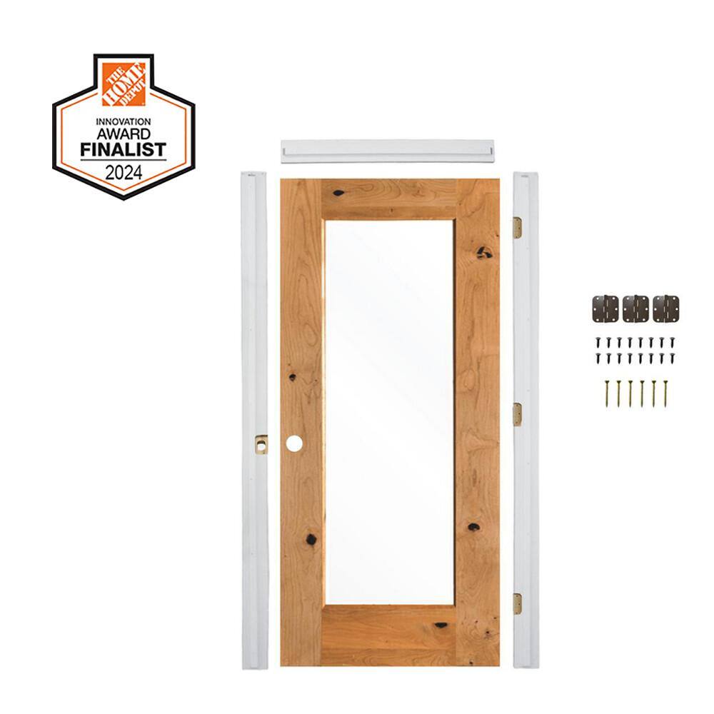 Reviews for Krosswood Doors DIY 30in.x80in. Right-Hand 1-Lite Clear ...