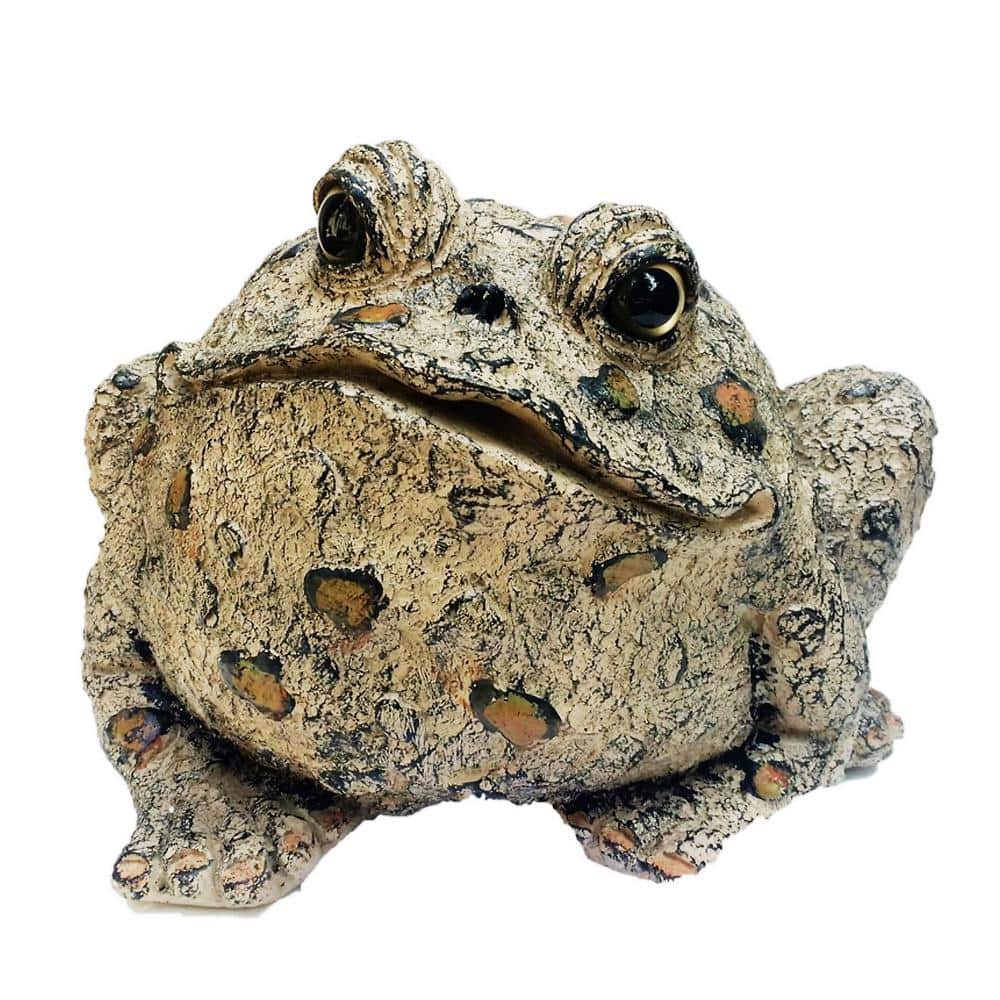 HOMESTYLES 10.5 in. H Toad Hollow Extra-Large Classic Toad Whimsical ...
