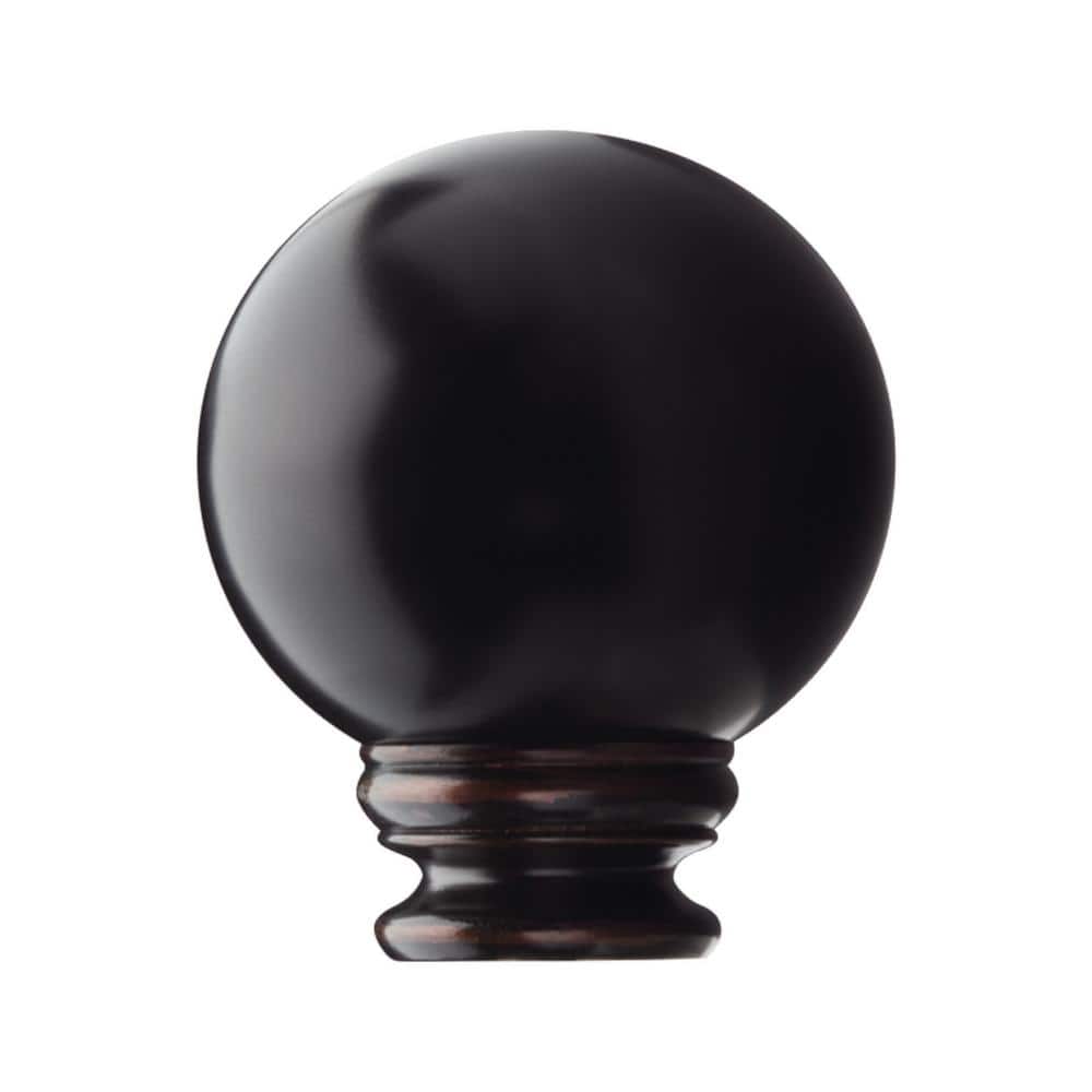 Home Decorators Collection Ball Oil-Rubbed Bronze Plastic Curtain Rod ...