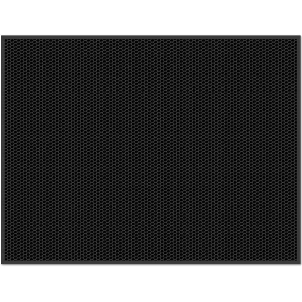 TrafficMaster Honeycomb Black 35.5 in. x 46.75 in. Recycled Rubber Non ...