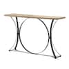 JAYDEN CREATION Ernest Acorn Rectangle 47 in. Console Wood Table with ...