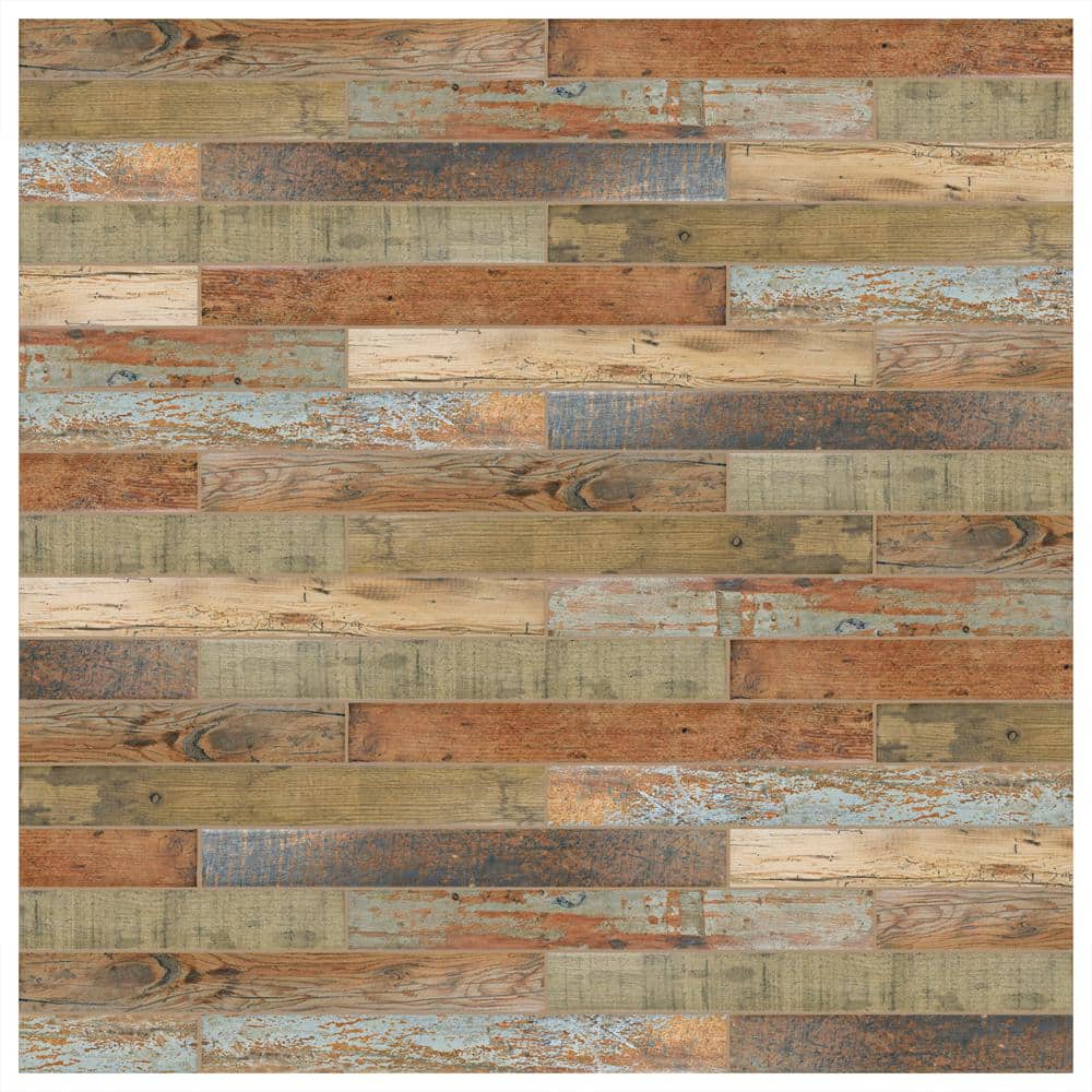 Merola Tile Melvin Color 2-7/8 in. x 12 in. Porcelain Floor and Wall ...