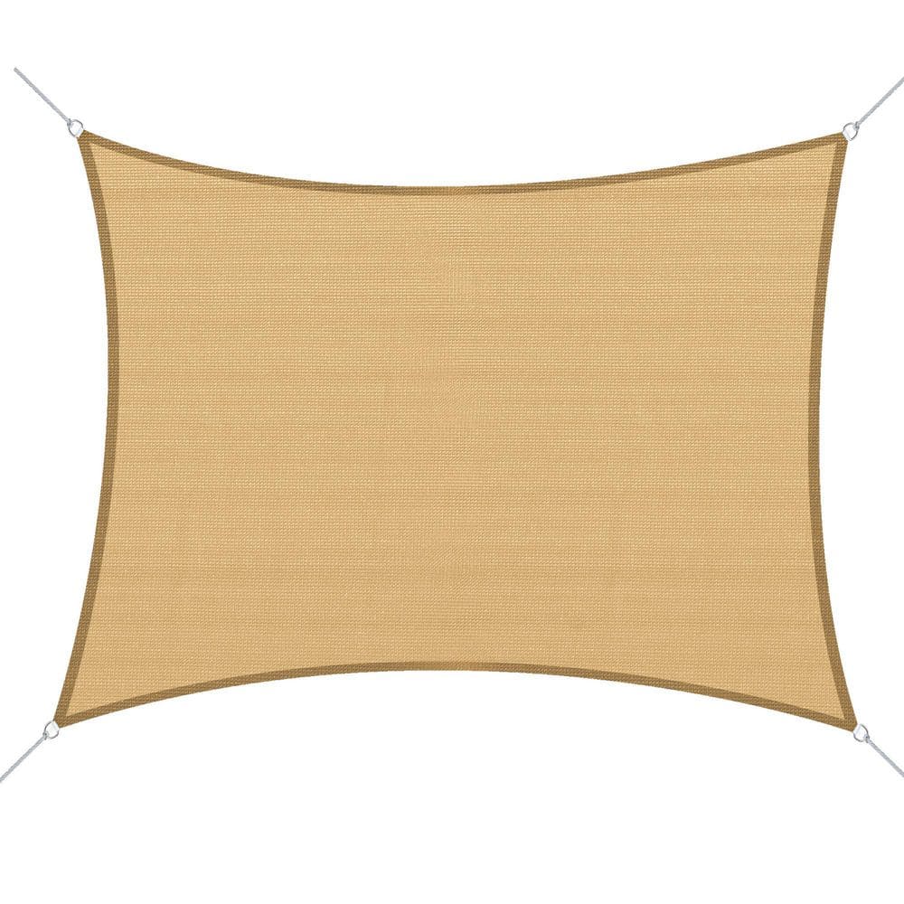 20 ft. x 16 ft. Sun Shade Sail Canopy Outdoor Shade Sail Cloth for ...